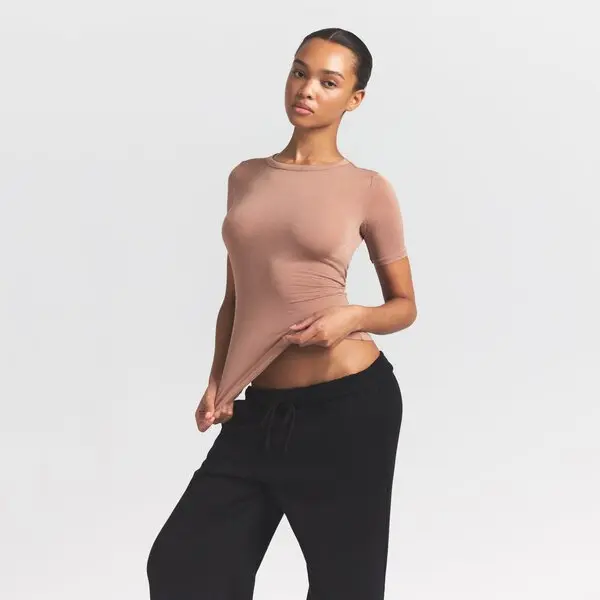 SKIMS Sheer Modal Long T-shirt - Sienna