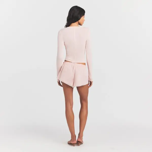 SKIMS Sheer Modal Crewneck Henley