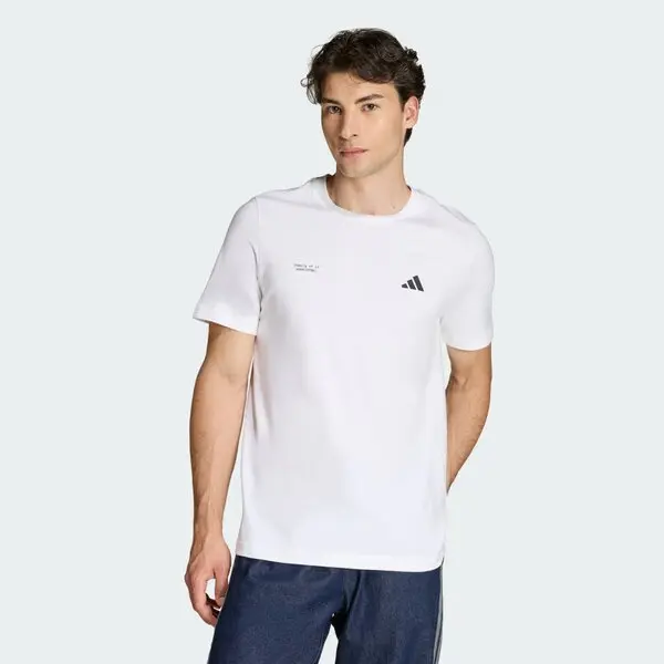 Adidas Soccer Slogan Graphic T-shirt - White