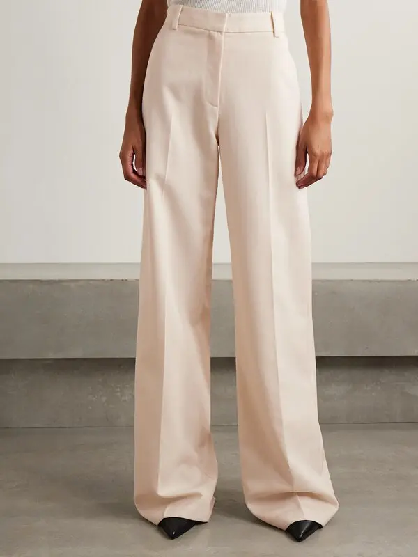 NILI LOTAN River Wool-twill Wide-leg Pants