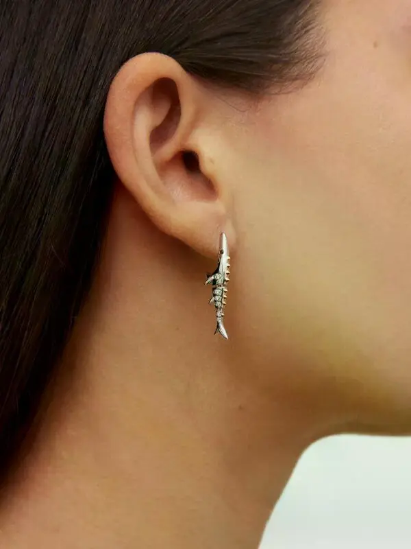 Yvonne Léon Fish Diamond Stud Earring