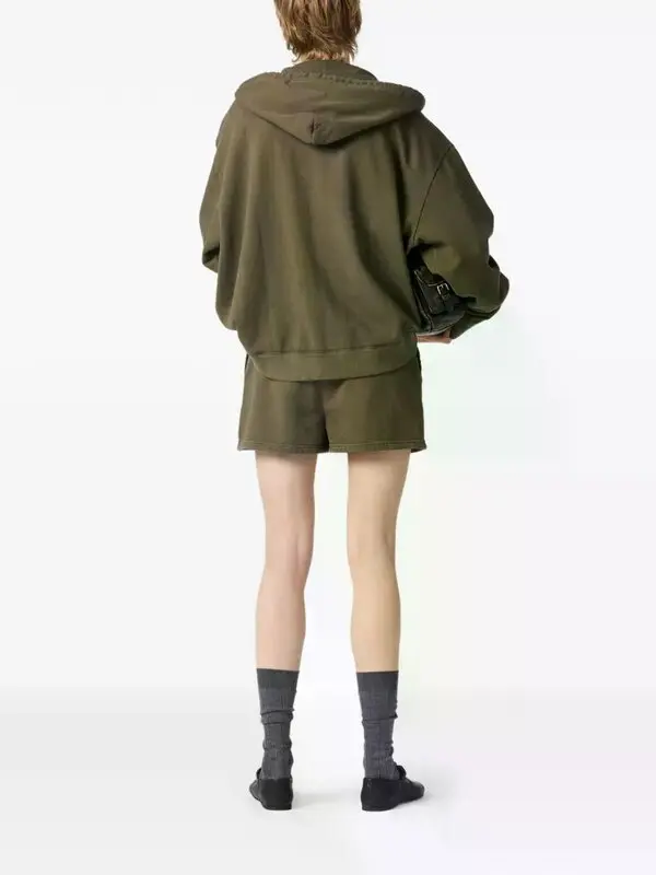 Miu Miu Logo-detail Sweat Shorts