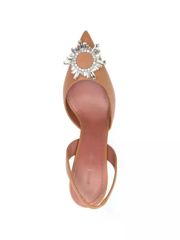 Amina Muaddi Begum Crystal-embellished Pointed Pumps