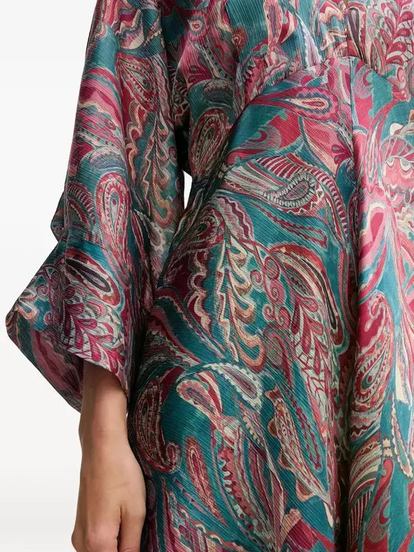 HOSS INTROPIA Luisa Flared Paisley Print Midi Dress