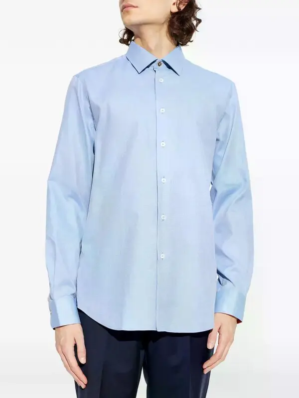 Paul Smith Long-sleeved Buttoned Shirt - Blue
