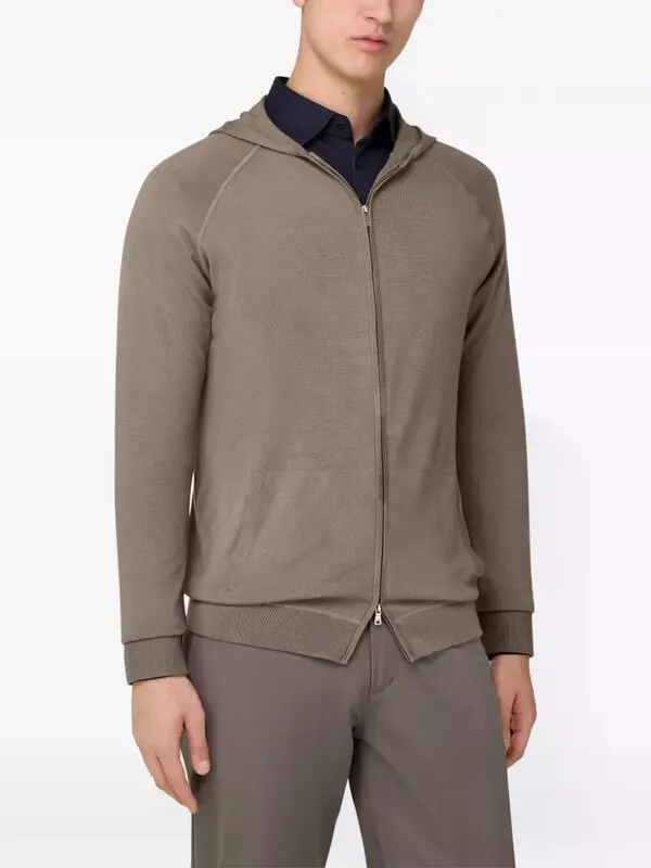 Boggi Milano Full-zip Hooded Jumper