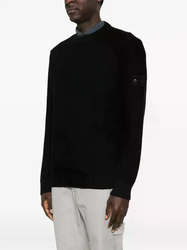 Stone Island Ghost Logo-patch Sweater