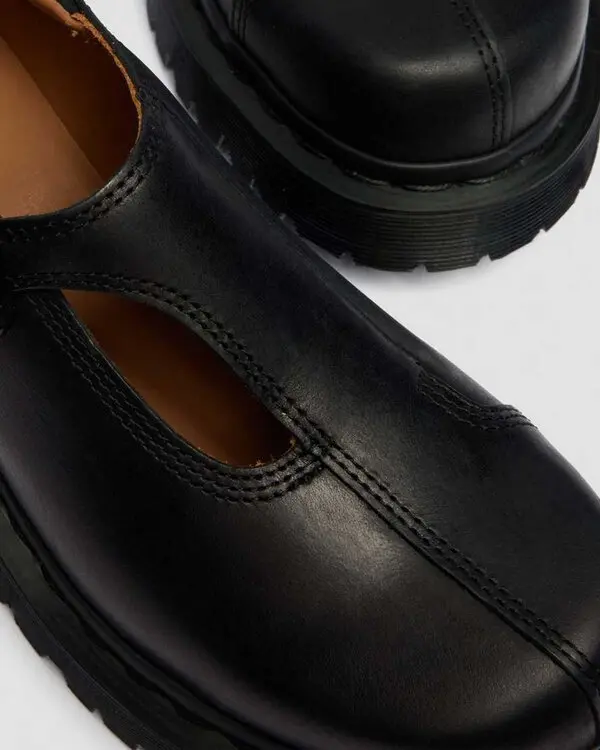Dr. Martens Rejena Old Harness Leather Mary Jane Shoes - Black