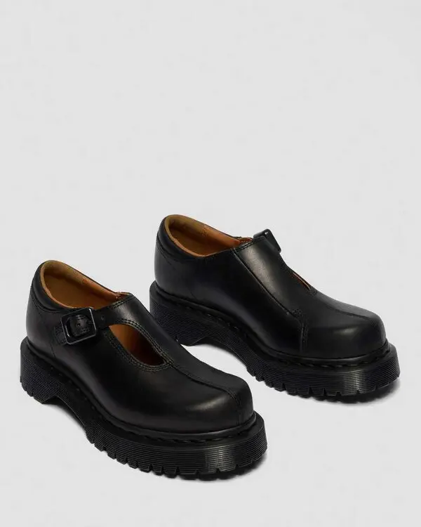Dr. Martens Rejena Old Harness Leather Mary Jane Shoes - Black