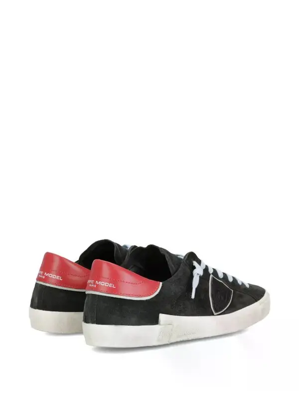 Philippe Model Prsx Triangle-patch Sneakers - Black