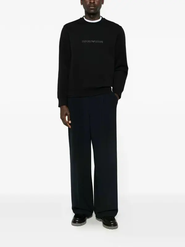 Emporio Armani Logo-detail Crew-neck Sweatshirt