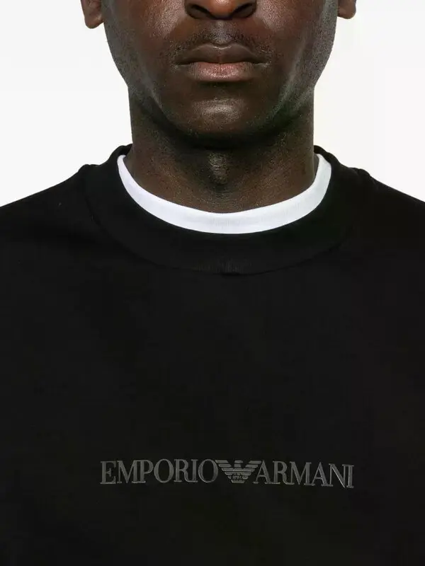 Emporio Armani Logo-detail Crew-neck Sweatshirt