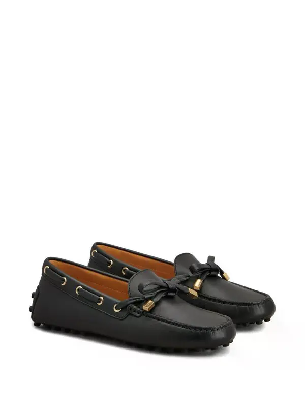 TOD'S Bow-detail Gommino Loafers