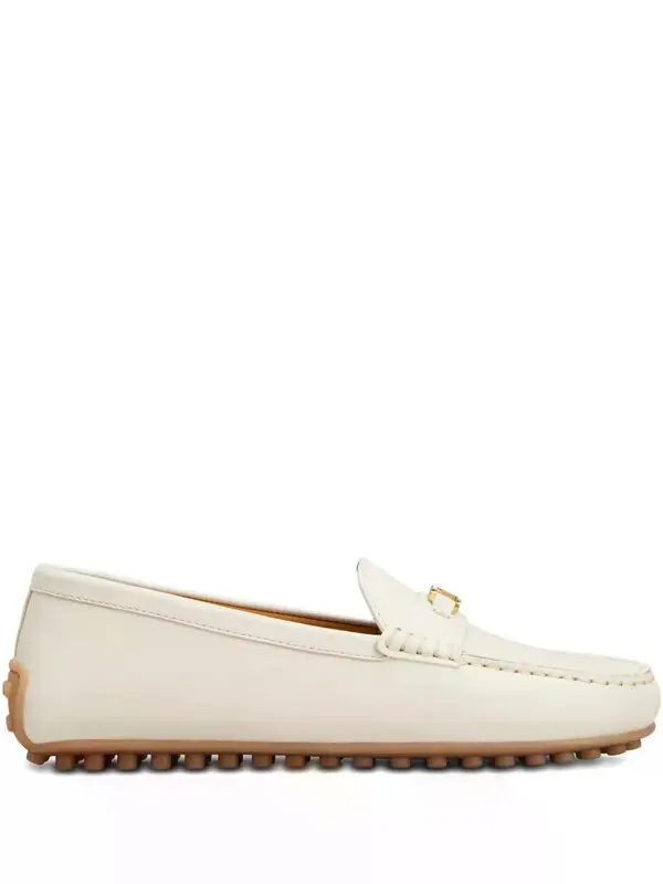 TOD'S Leather Loafers - Neutrals
