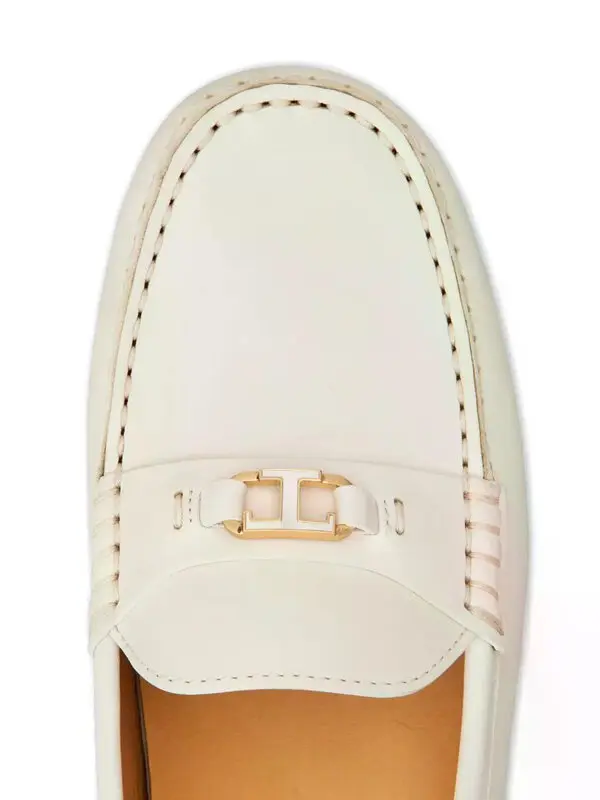 TOD'S Leather Loafers - Neutrals