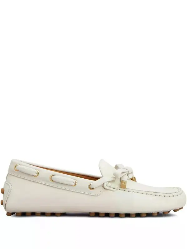 TOD'S Gommino Bow-detail Loafers - Neutrals