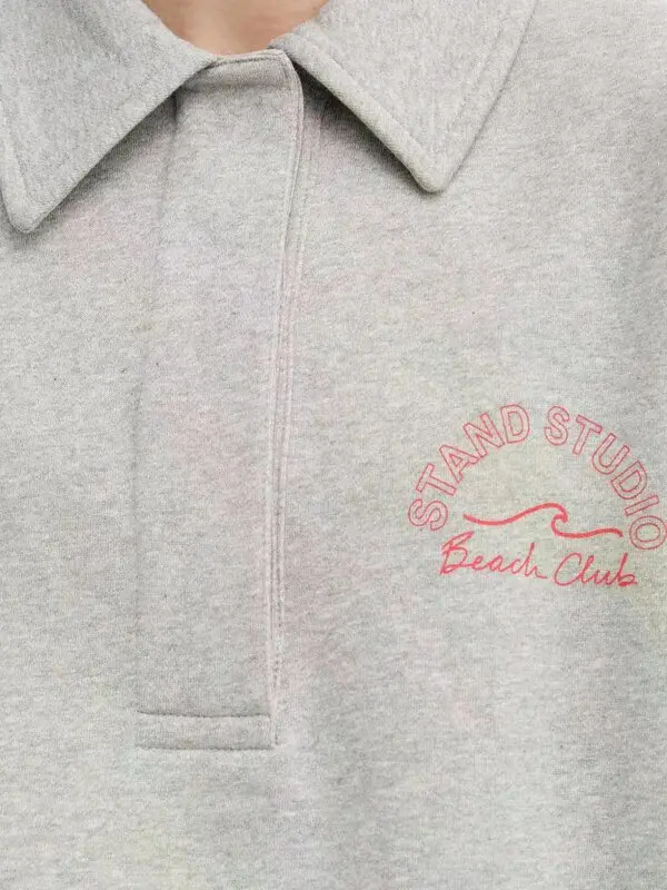 STAND STUDIO Graphic Collar Sweatshirt