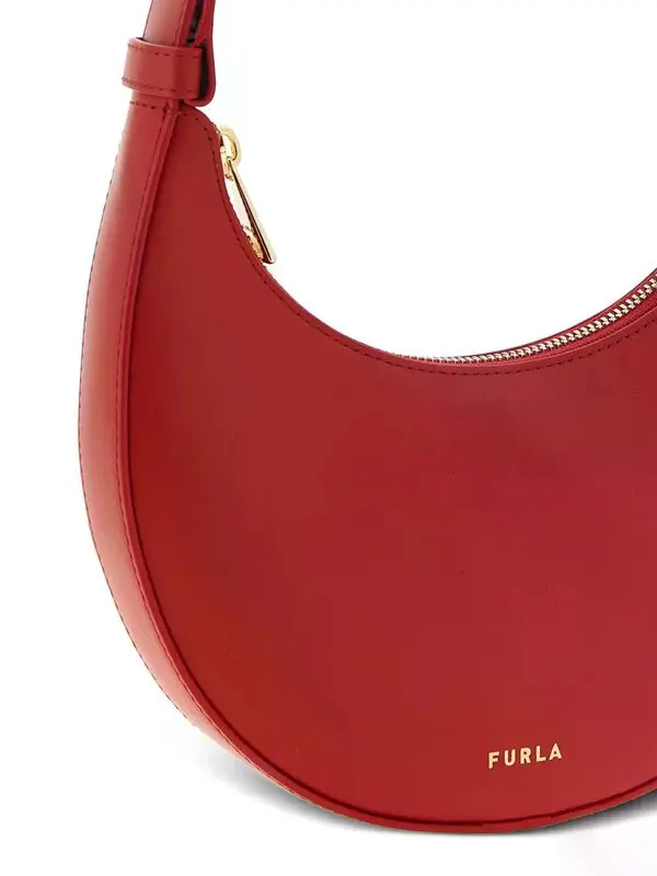 Furla Mini Delizia Leather Shoulder Bag - Red