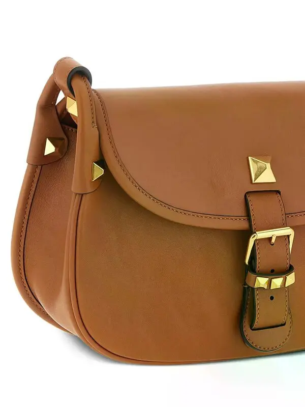 Valentino Garavani Flaneuse Stud-appliqué Leather Cross-body Bag