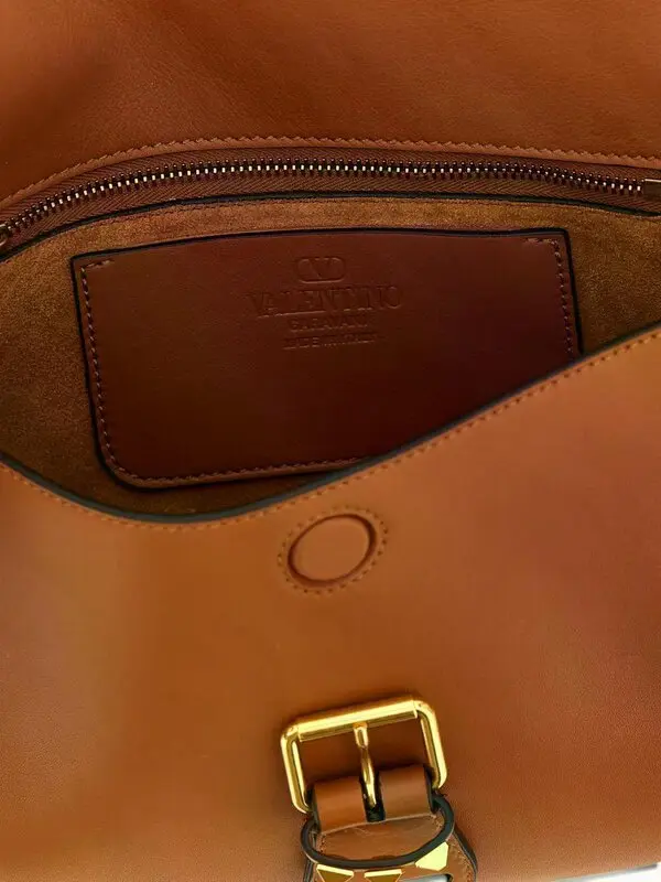 Valentino Garavani Flaneuse Stud-appliqué Leather Cross-body Bag