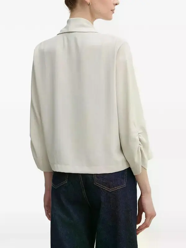 Joseph Ribkoff Gathered-sleeve Pocket Jacket