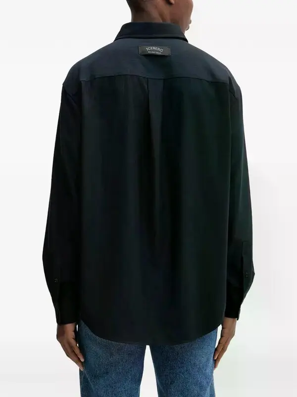 Iceberg Textured Collared Shirt