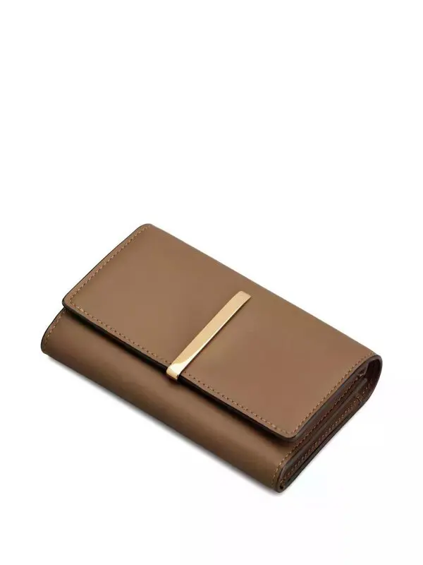 TOD'S Bar Tri-fold Wallet - Brown