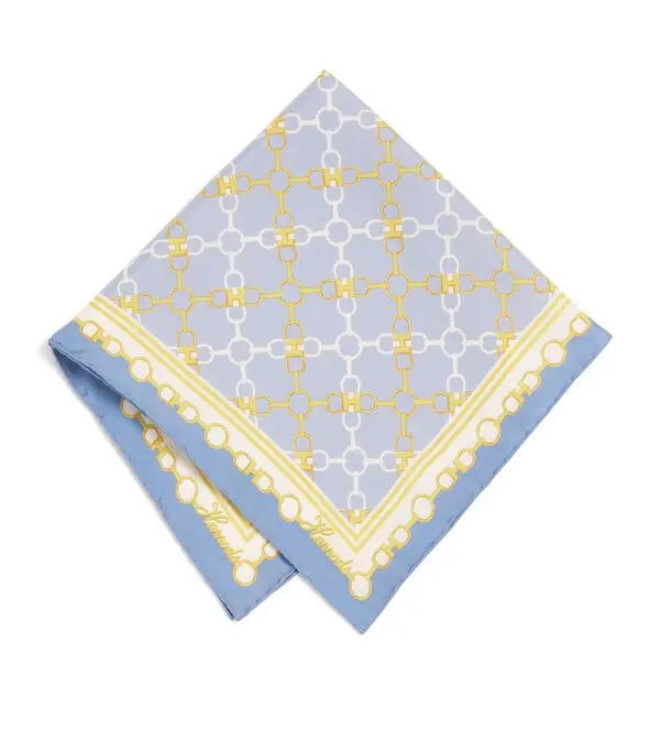 Harrods Silk Chain Print Scarf