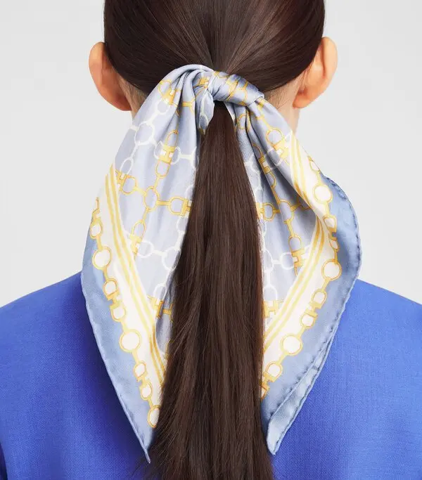 Harrods Silk Chain Print Scarf