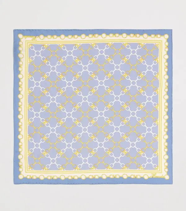 Harrods Silk Chain Print Scarf