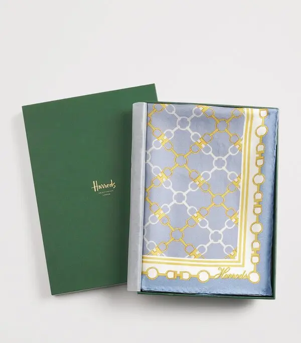 Harrods Silk Chain Print Scarf