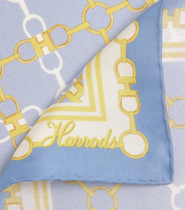 Harrods Silk Chain Print Scarf