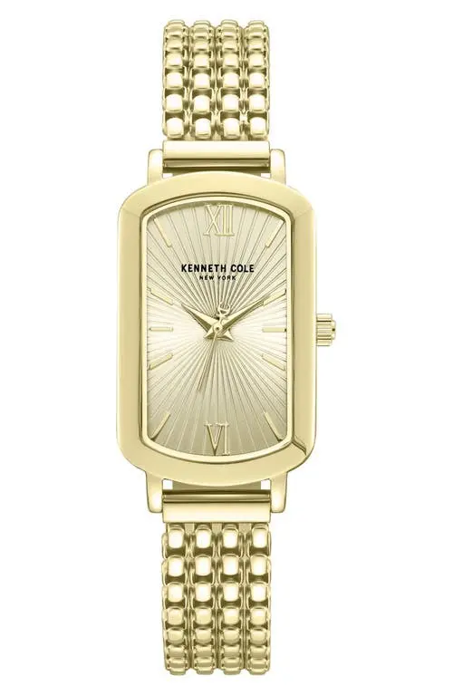 KENNETH COLE Tank Bracelet Watch - Gold
