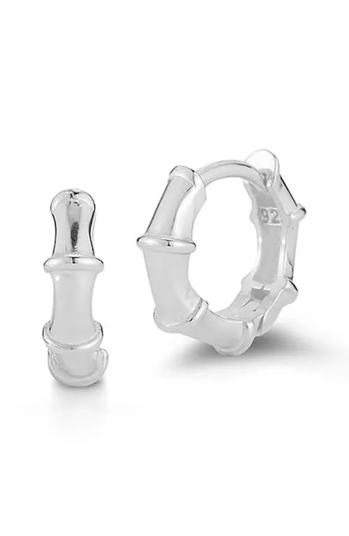 GLAZE JEWELRY Small Bamboo Hoop Earrings