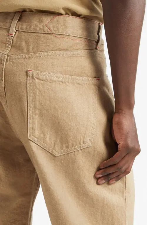Jacquemus Le De-nîmes Droit Straight-leg Jeans - Beige