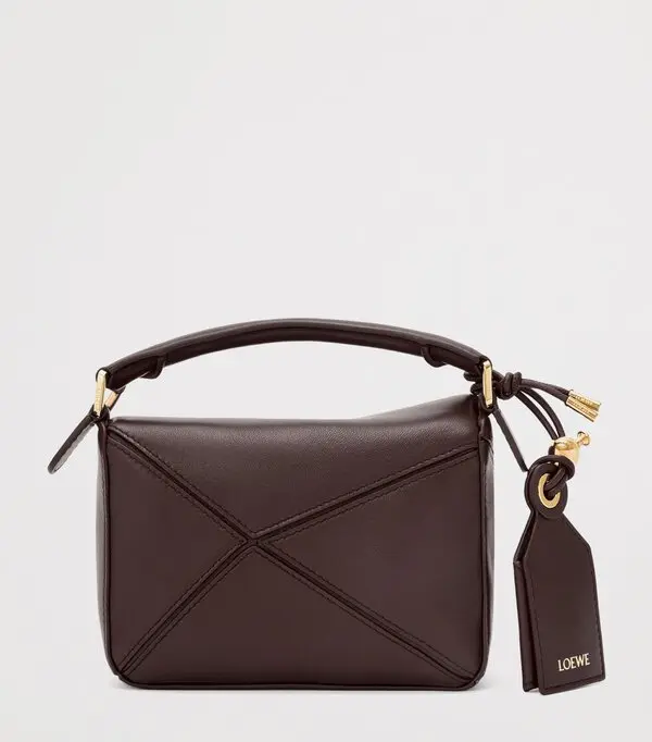 Loewe Mini Leather Featherlight Puzzle Top-handle Bag