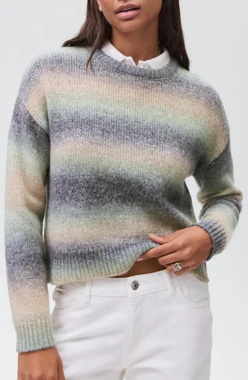 Mango Ombré Stripe V-neck Sweater
