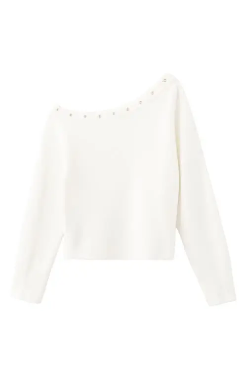 Mango Grommet One-shoulder Top - Off White