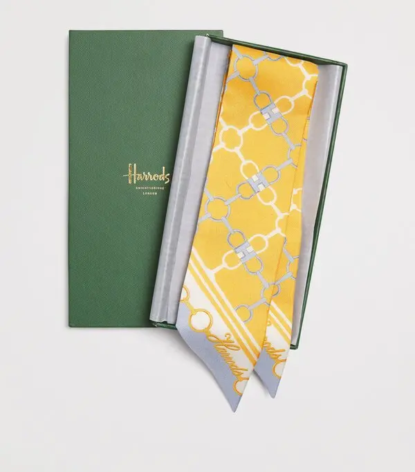 Harrods Silk Twill Snaffle Scarf