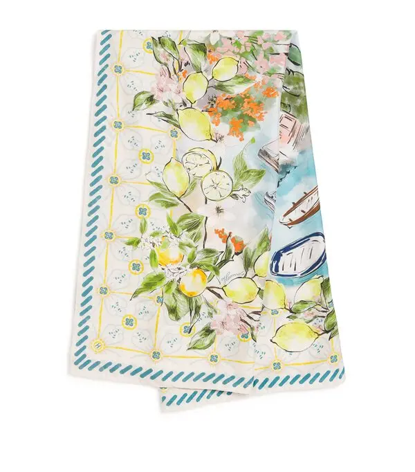 Harrods Silk High Summer Scarf - Yellow