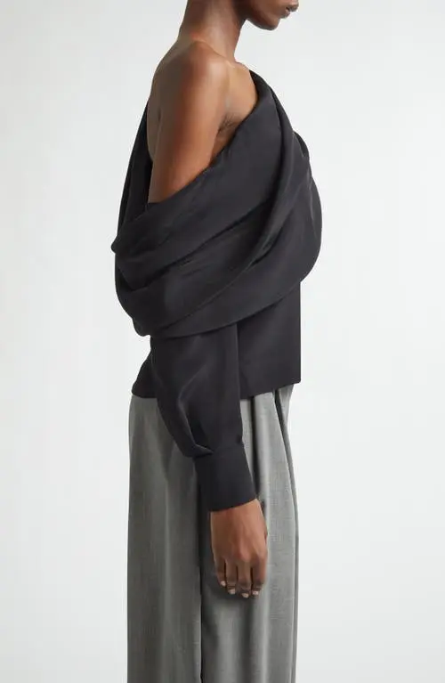 EMILIA WICKSTEAD Alida One-shoulder Silk Crêpe De Chine Top