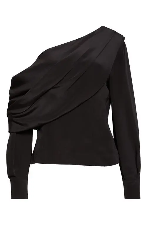 EMILIA WICKSTEAD Alida One-shoulder Silk Crêpe De Chine Top