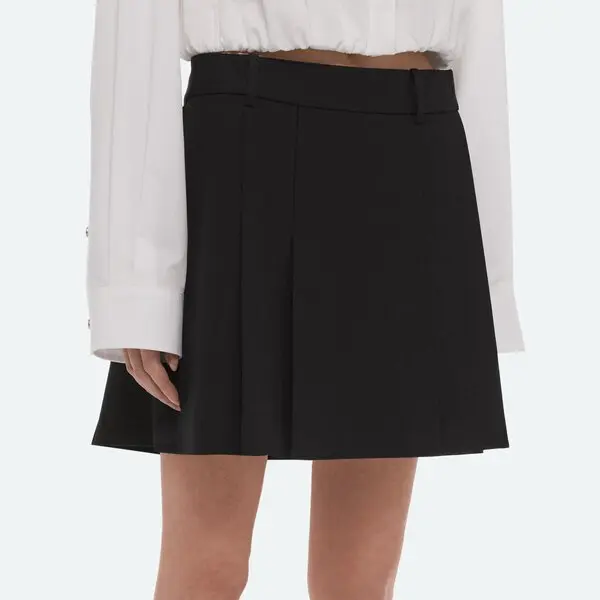 Helmut Lang Wardrobe Pleated Mini Skirt