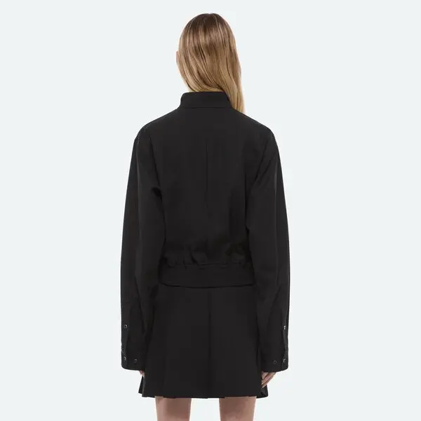 Helmut Lang Wardrobe Wool Gabardine Bomber Jacket