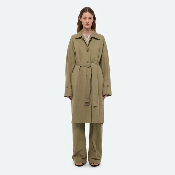 Helmut Lang Caped Trench Coat