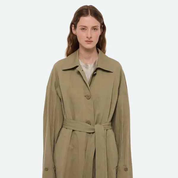 Helmut Lang Caped Trench Coat