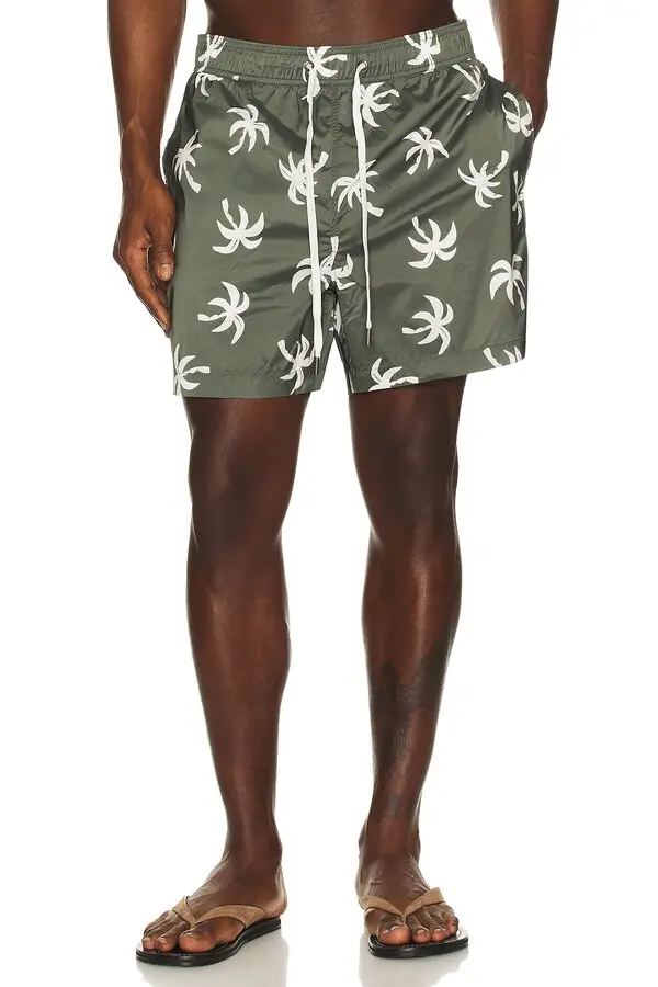 Onia Charles 5 Swim Trunk - Soft Olive