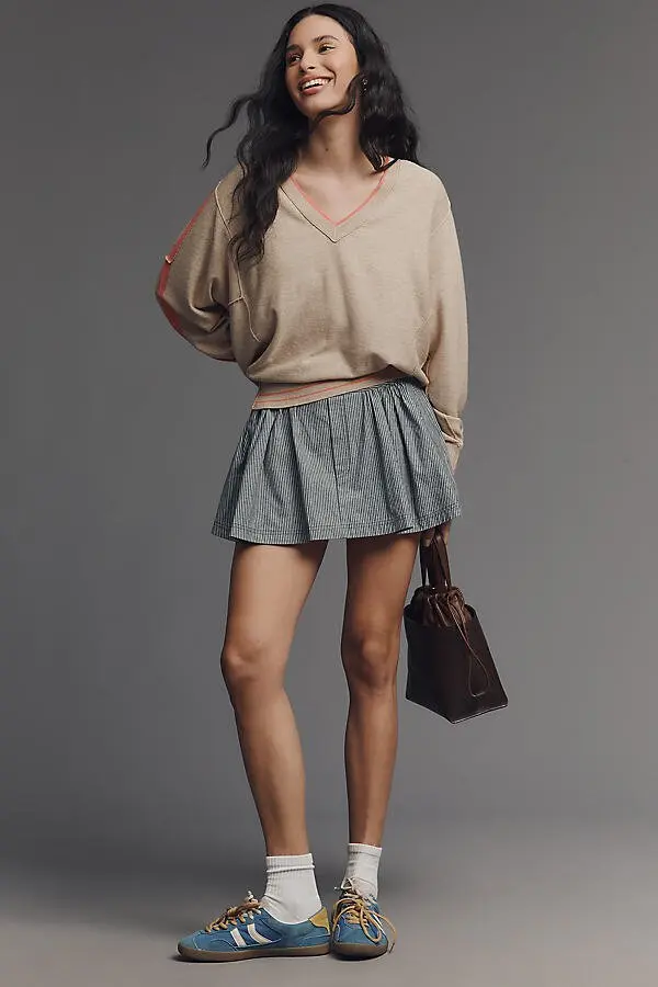 PILCRO Wool Blend Batwing Pullover
