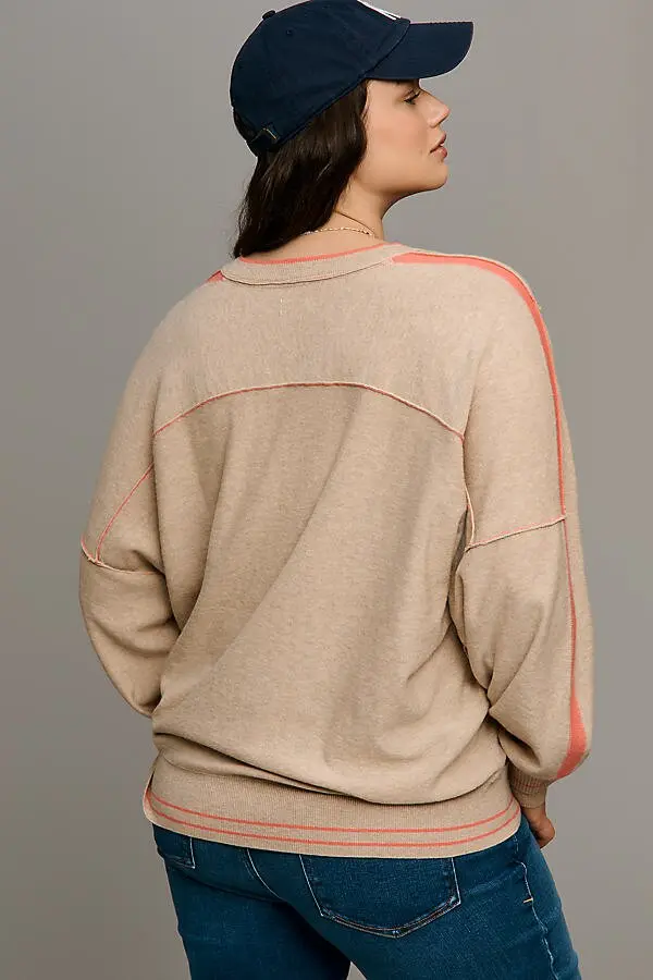 PILCRO Wool Blend Batwing Pullover