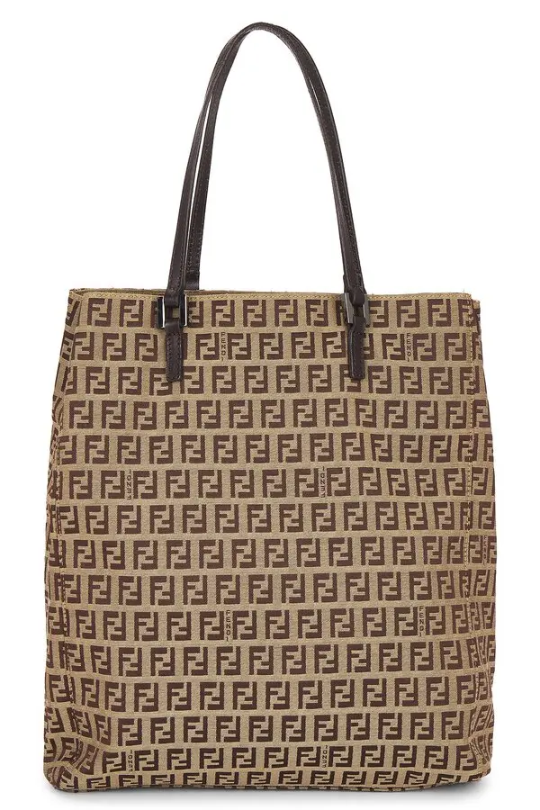 Fendi Zucchino Tote Bag - Brown